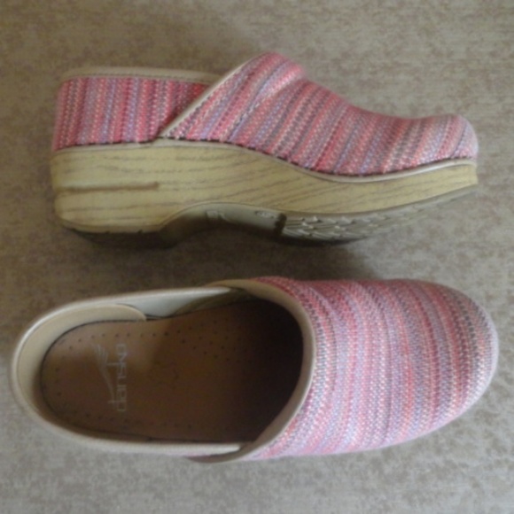 Dansko | Shoes | Dansko Woven Multicolored Fabric Clogs Size 37 | Poshmark